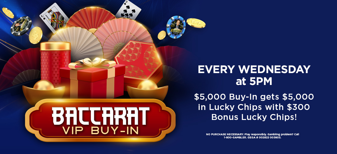 VIP Baccarat Buy-In - HUSTLER Casino
